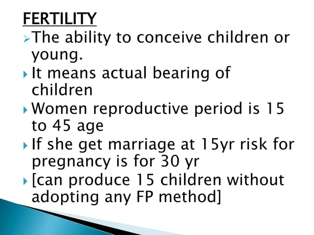 3rd gnm -fertility vs infertility | PPTX | Pregnancy | Reproductive Health