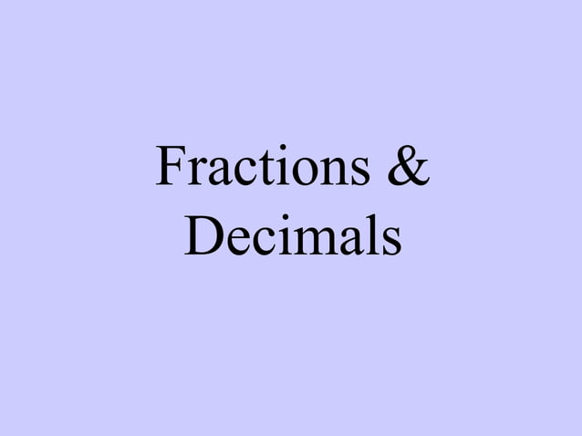 3rd grade fractions | PPT