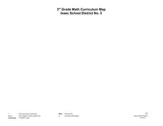 3rd grade math curriculum map 2011 2012-1 | PDF | Homework and Study ...