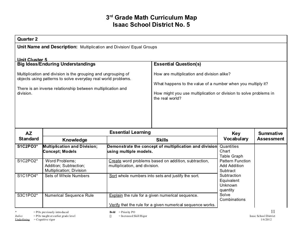 3rd Grade Math Curriculum Map 2011 2012 1 3rd-grade-math-curriculum-map-2011-2012-1