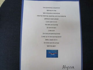 Holy Cross 3rd grade poetry | PPTX