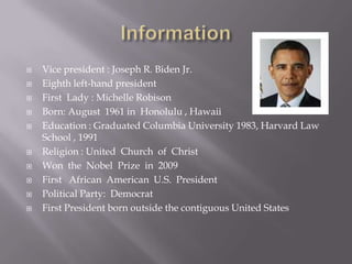 3rd grade president powerpoint | PPTX