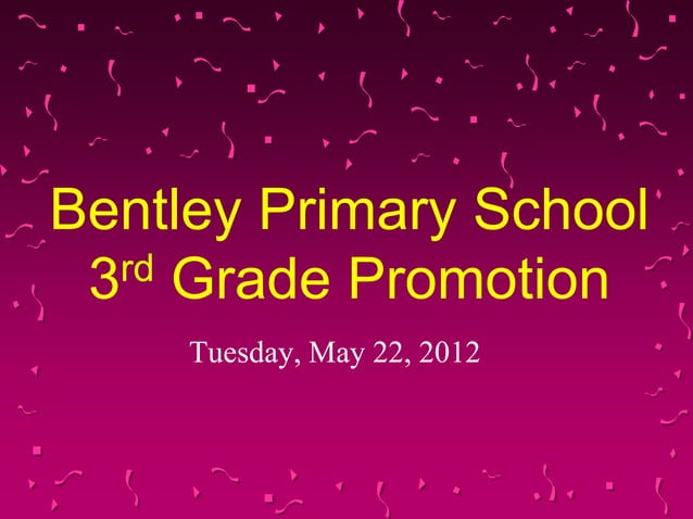 3rd grade promotion 12 | PPT