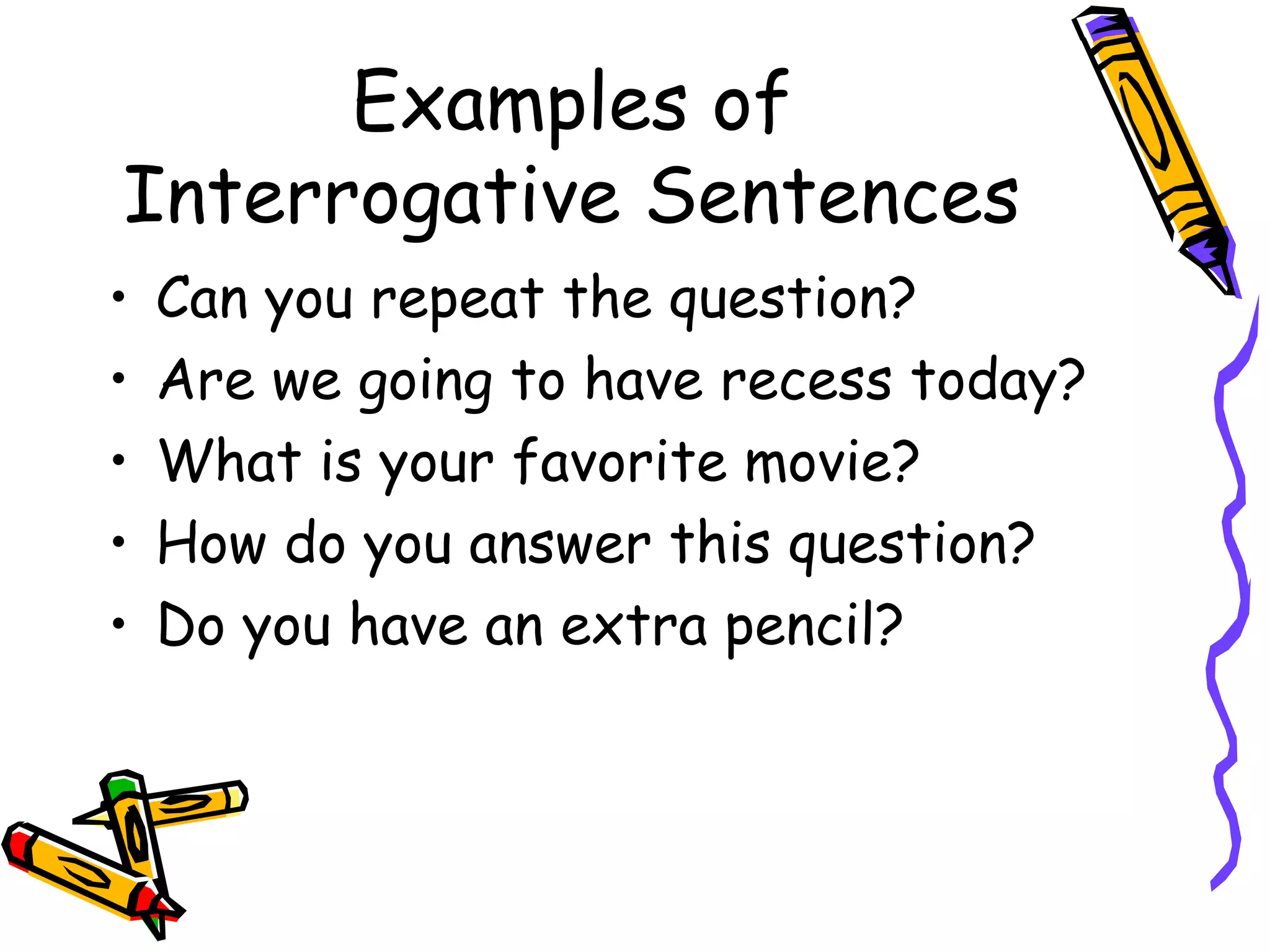 Grade 3 - Types of Sentences | PPT