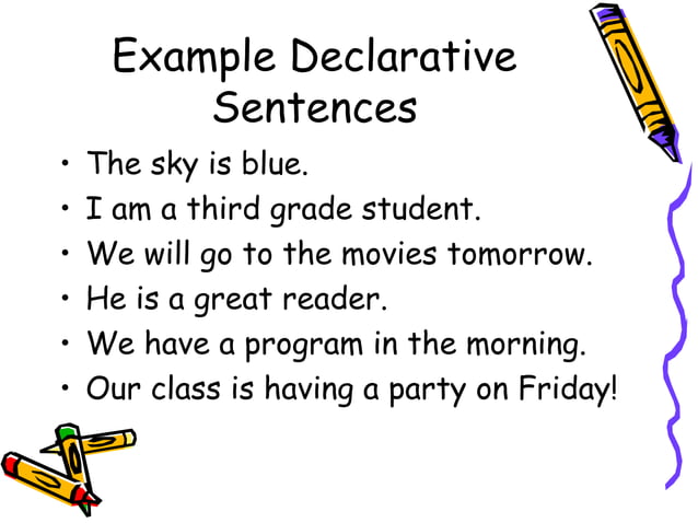 Grade 3 - Types of Sentences | PPT
