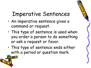 Grade 3 - Types of Sentences | PPT
