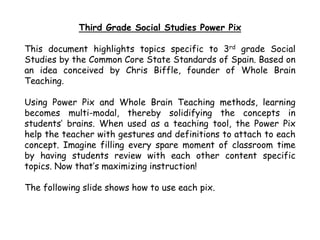 3rd grade Social Science Power Pixs | PPTX