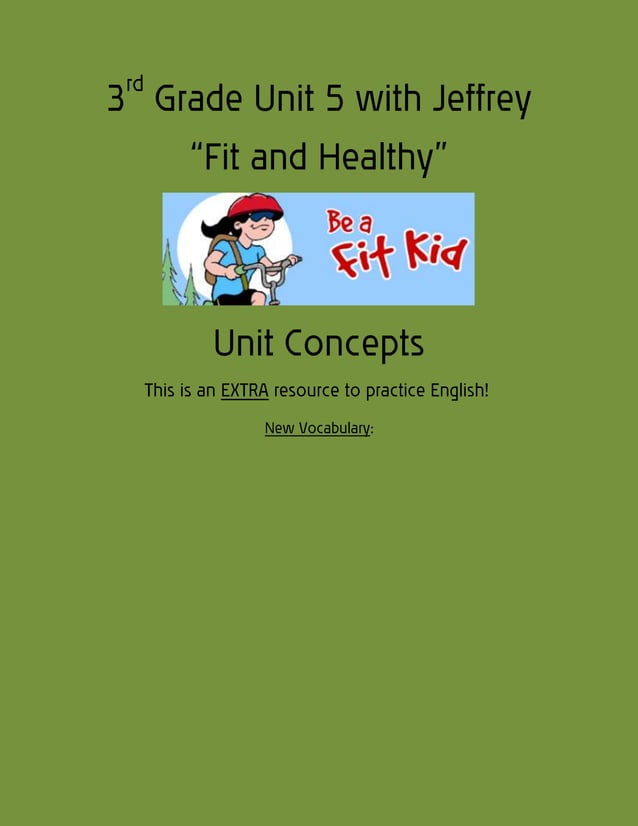 3rd grade unit 5 with jeffrey | PDF
