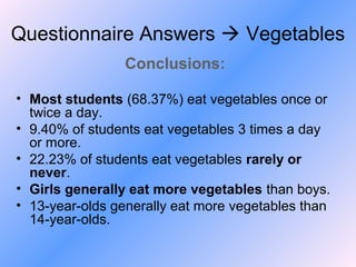 3rd Gymnasium of Mytilene - Eating Habits Questionnaire Results | PPT ...
