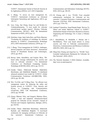 Security and Trust Management in VANET | PDF | Computer Networking | Computing