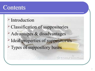 3rd lab suppositories (pharmaceutical technology) | PPT
