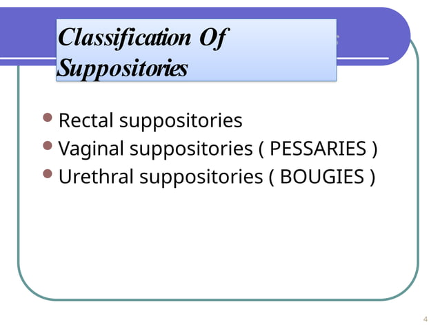 3rd lab suppositories (pharmaceutical technology) | PPT