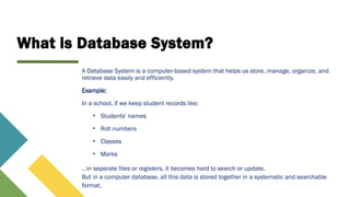 Database Management system and its different types .pptx