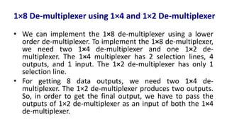 Multiplexer and demultiplexer for digital logic circuitpdf | PDF