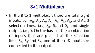 Multiplexer and demultiplexer for digital logic circuitpdf | PDF