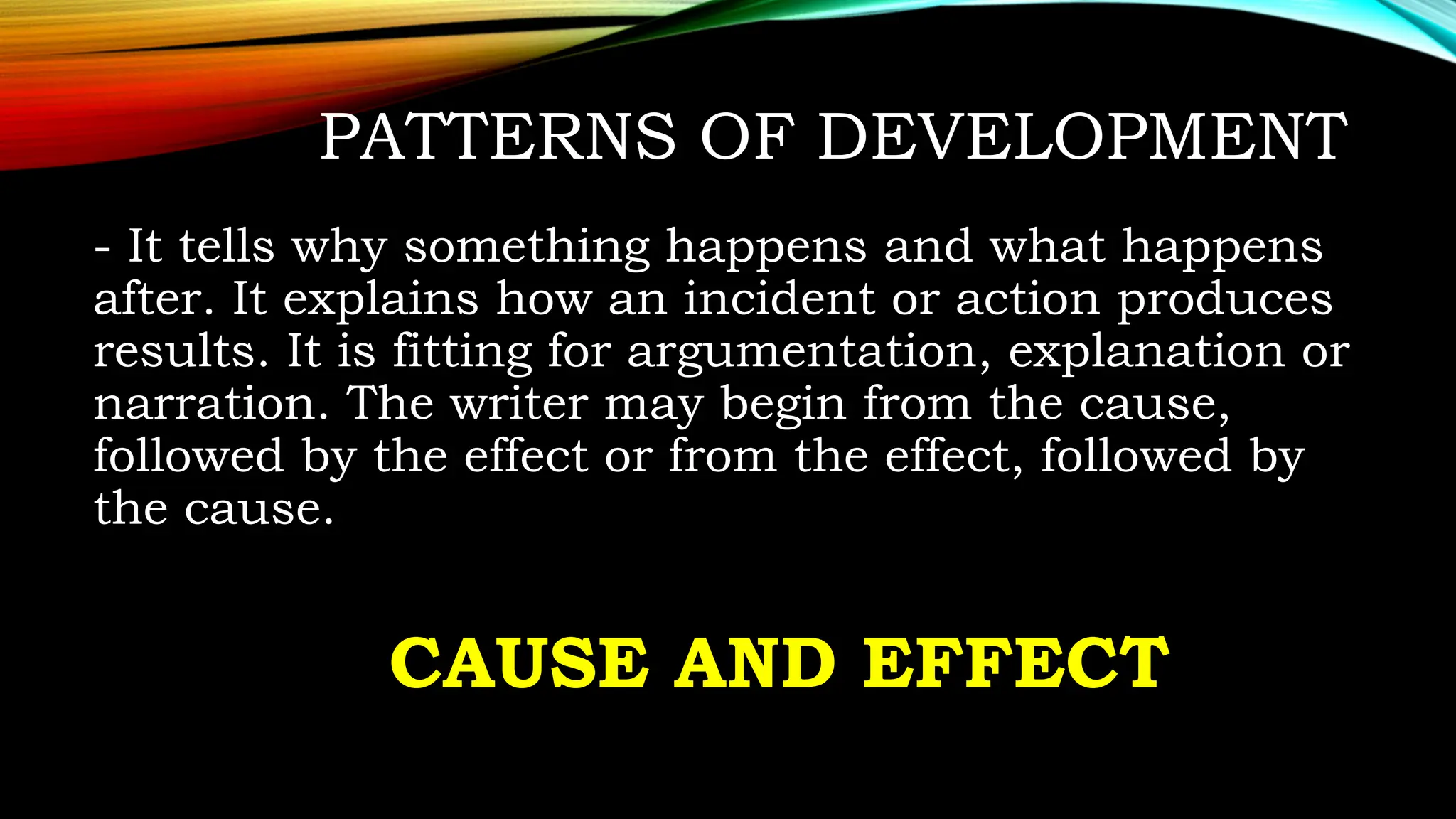 Reading and Writing-Patterns of Development | PPTX