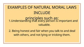 (3rd) Lesson 1 Following Rules for a Better World Law and Moral ...