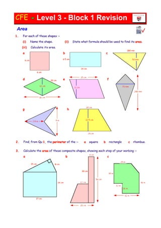 3rd level block 1 revision & solutions | PDF | Computer Software and ...