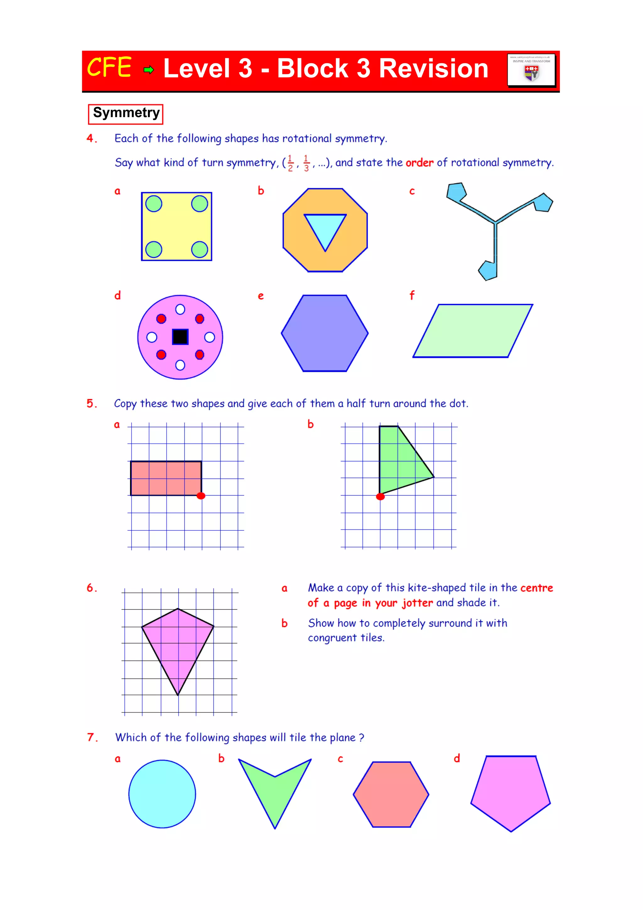3rd level block 3 revision & solutions | PDF