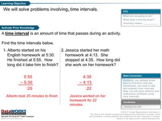 3rd ma md_1.2_solve_problems_add_subtract_time_intervals_dw_ccss | PPT