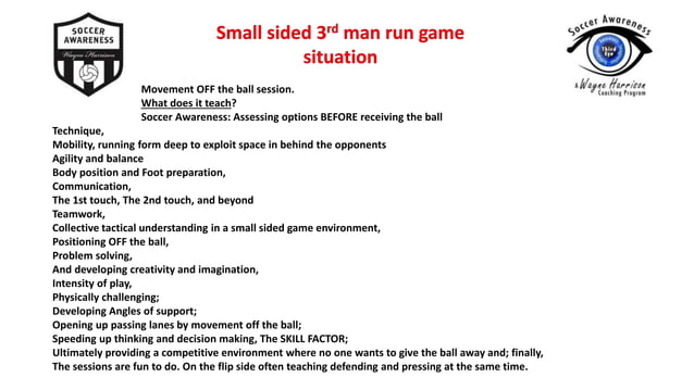 3rd Man Runs Warm Ups Plus Phase of Play | PPT