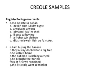 3rd material lingua-franca,pidgin,creole | PPTX