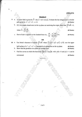 3rd semester VTU Mechanical Engineering CBCS scheme till jan 2018 | PDF