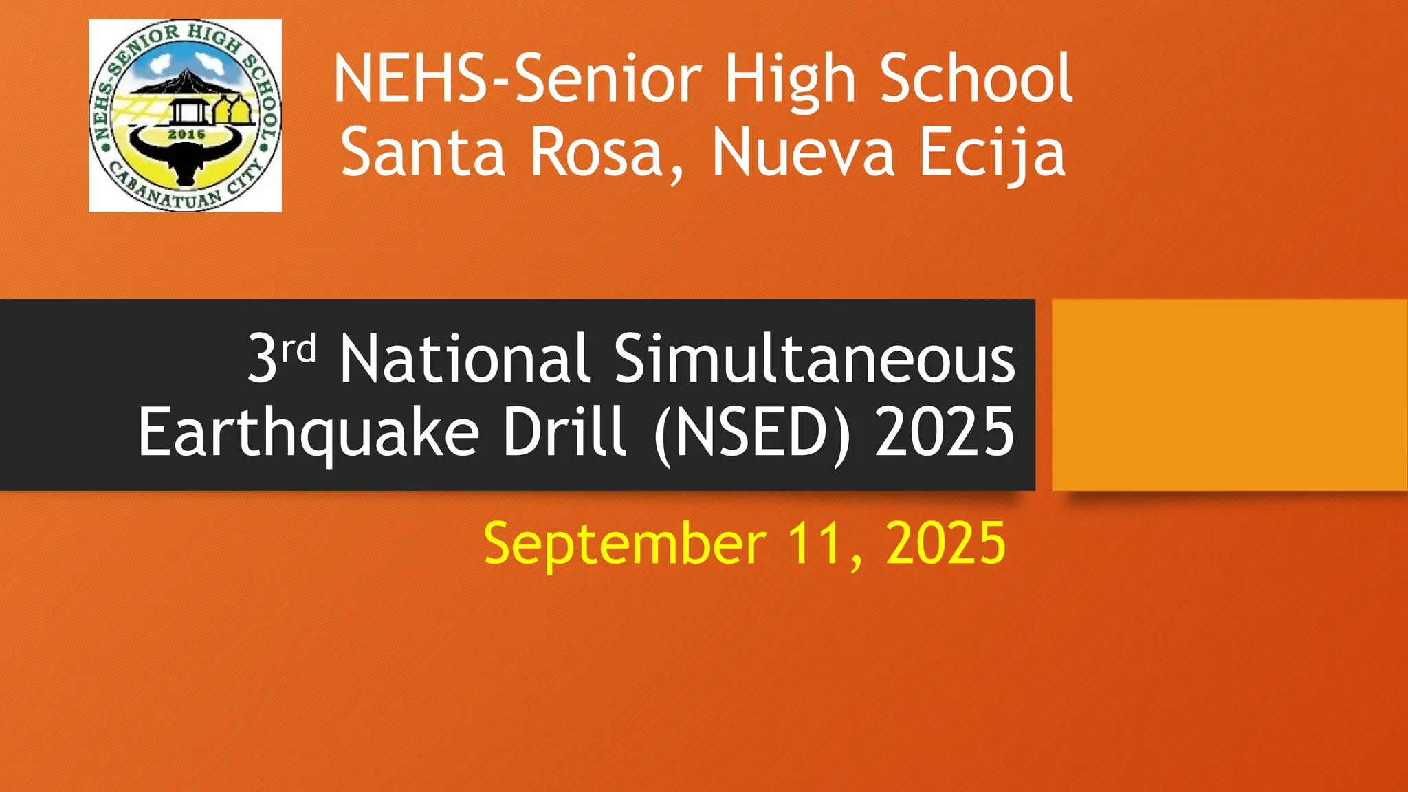 3rd National Simultaneous Earthquake Drill (NSED).pptx