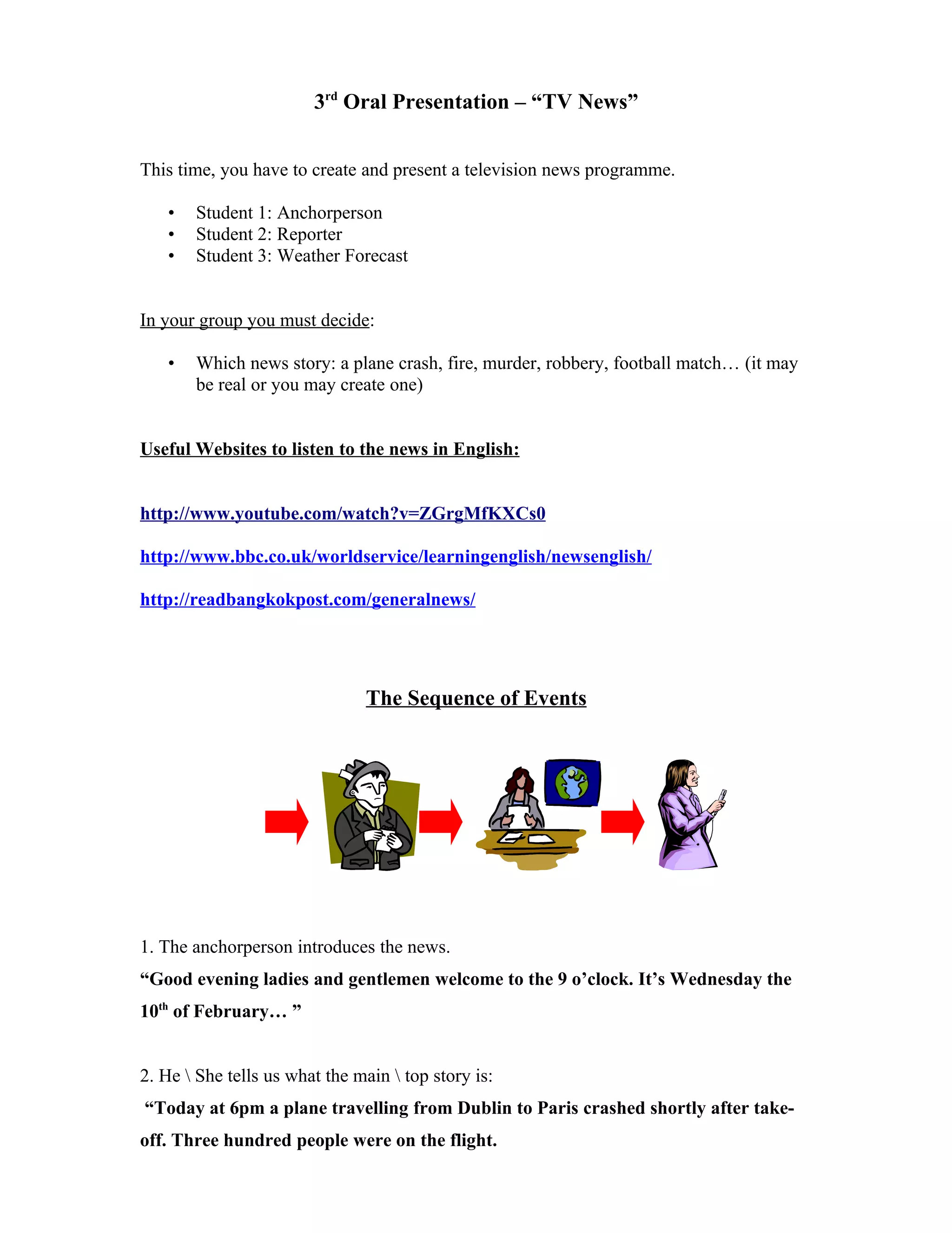 3rd oral presentation tvnews | DOC