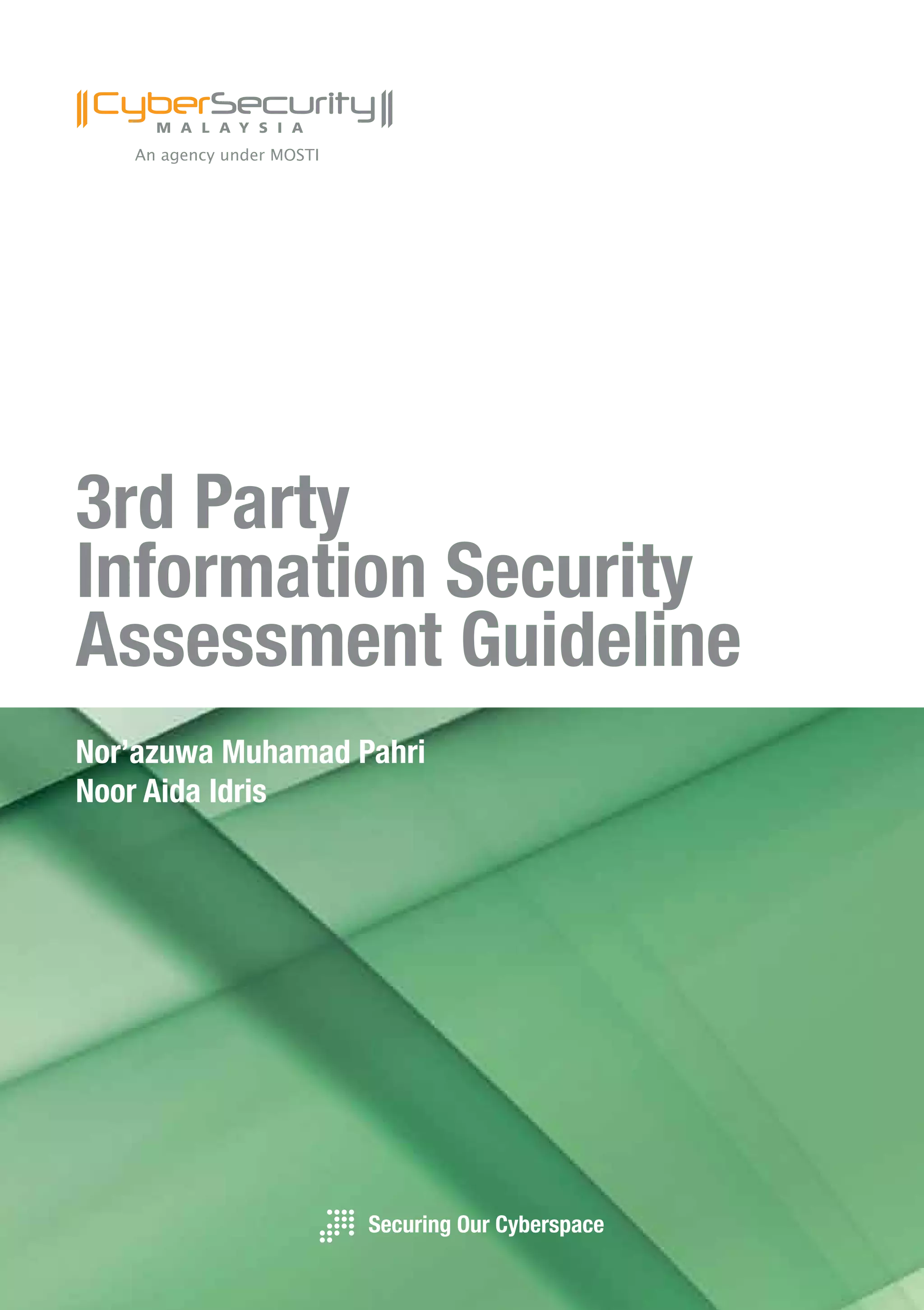 3rd party information security assessment guideline | PDF