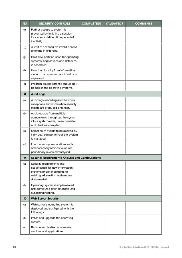 3rd party information security assessment guideline