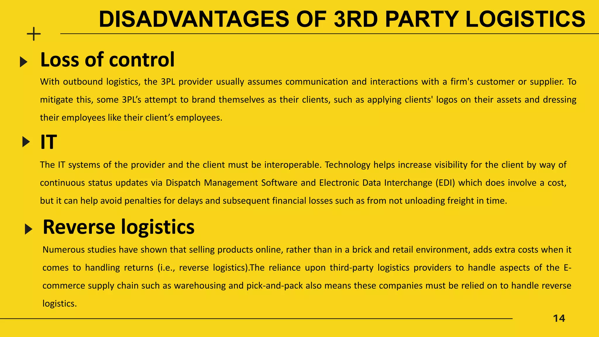 3rd PARTY LOGICSTICS | PPTX
