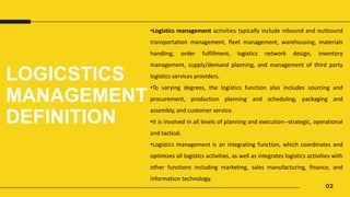 3rd PARTY LOGICSTICS | PPTX