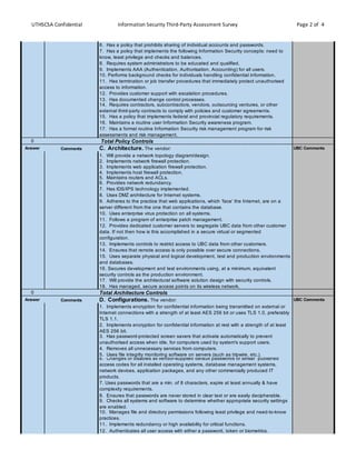 3rd Party Outsourcing Information Security Assessment Questionnaire | PDF | Internet | Computing