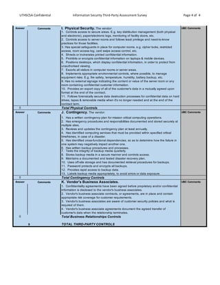 3rd Party Outsourcing Information Security Assessment Questionnaire | PDF | Internet | Computing