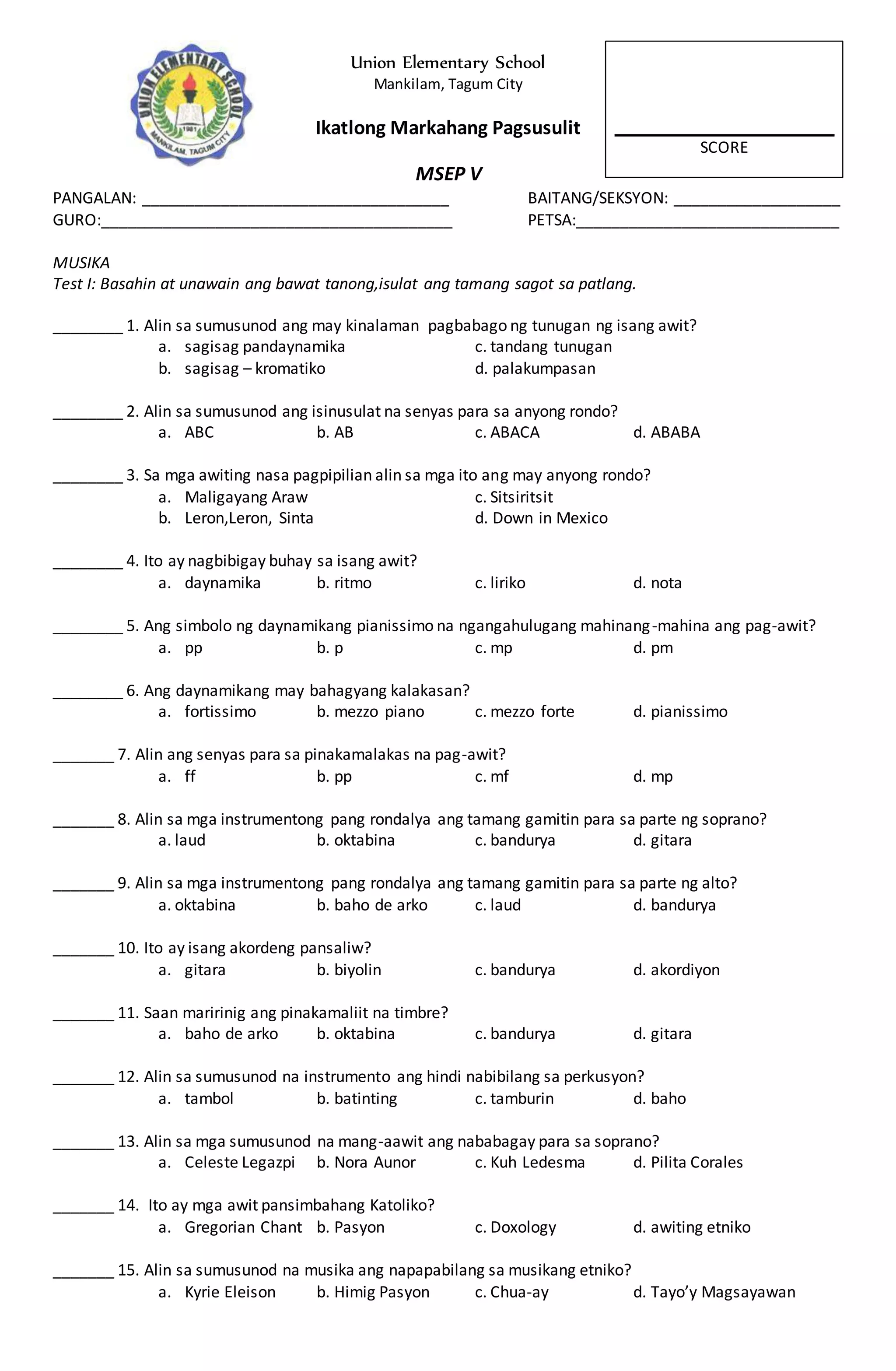 3rd periodical msep v | DOCX