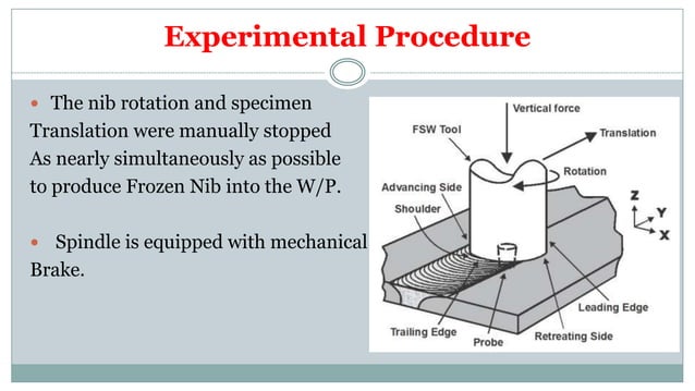 Flow patterns during Friction Stir Welding | PPTX