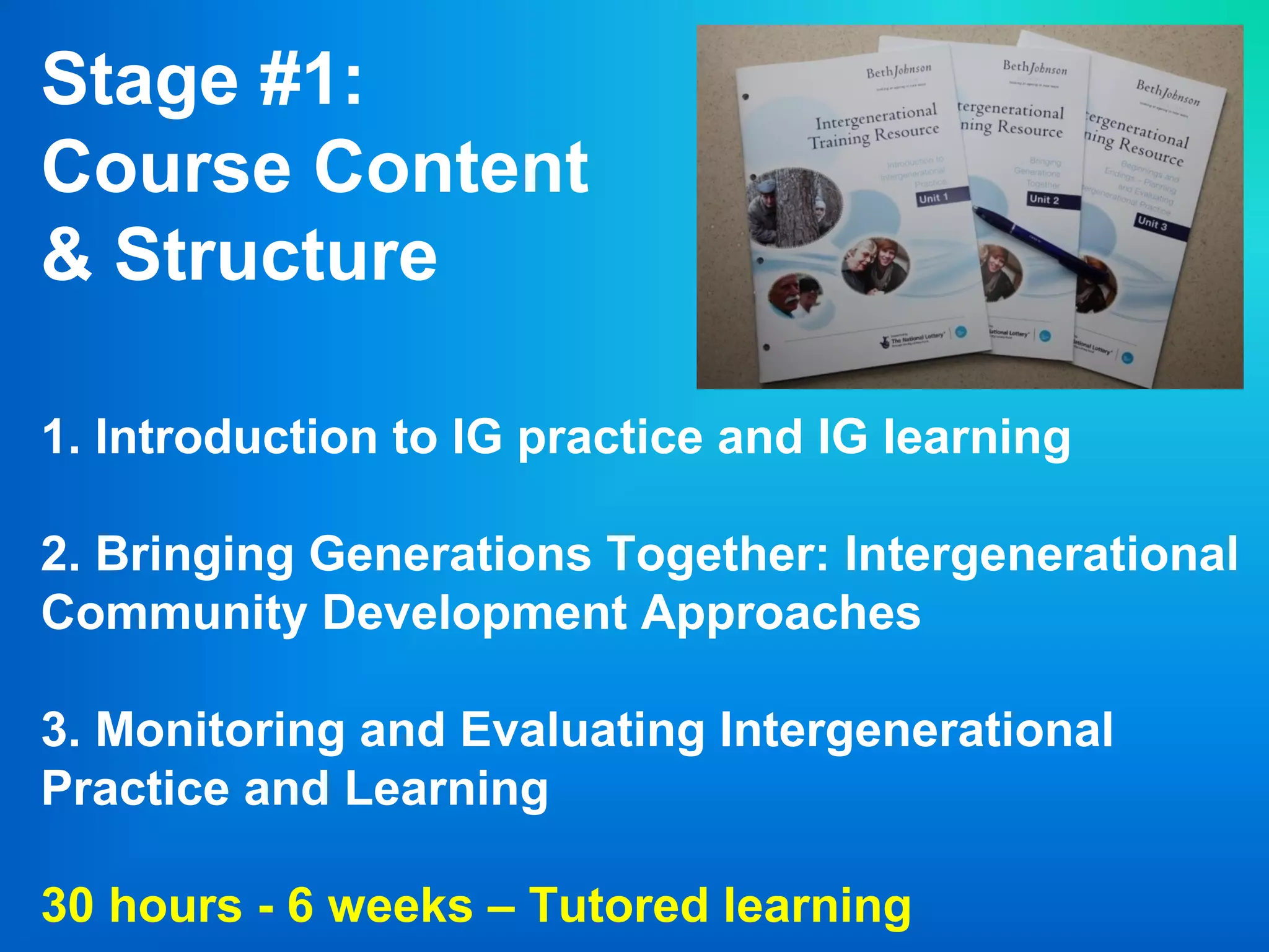 International Certificate in Intergenerational Learning | PPT