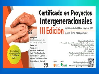 International Certificate in Intergenerational Learning | PPT