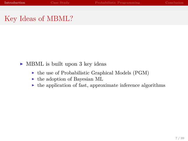 Introduction to Model-Based Machine Learning | PDF