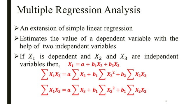 Statistics-Correlation and Regression Analysis