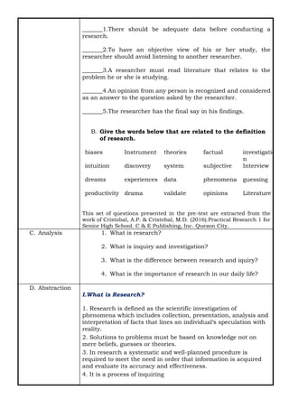 3rd Q (2021-2022)_Feb.docx PRACTICAL RESEARCH I LESSON PLAN APPLYING ...