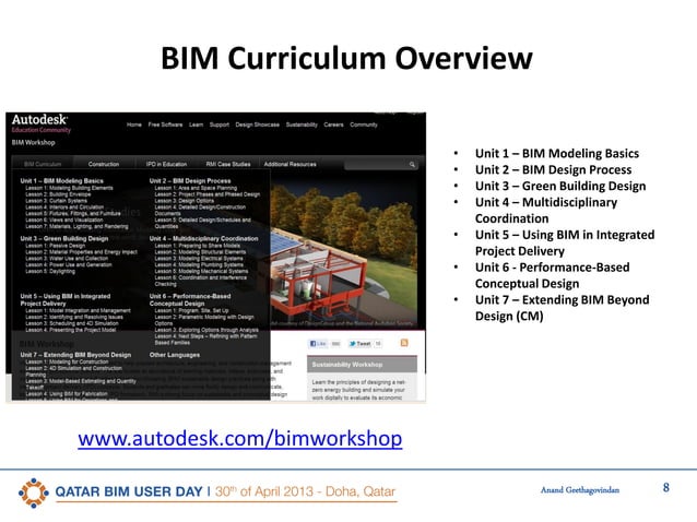 3rd Qatar BIM User Day - Certification systems for BIM software training | PPT