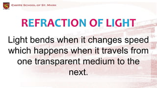 Optics: Refraction of Light | PPTX