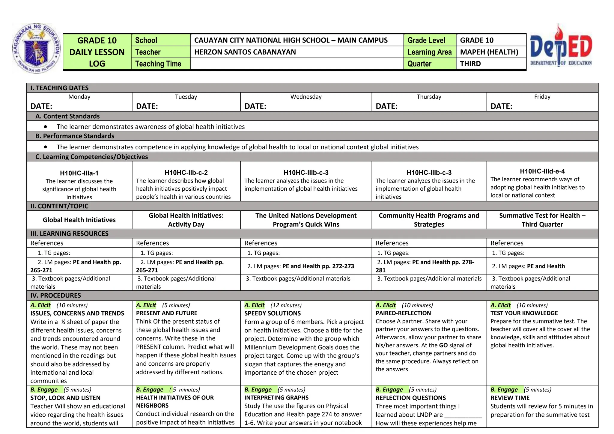 3rd Quarter - Week 2 - Health 10.docx