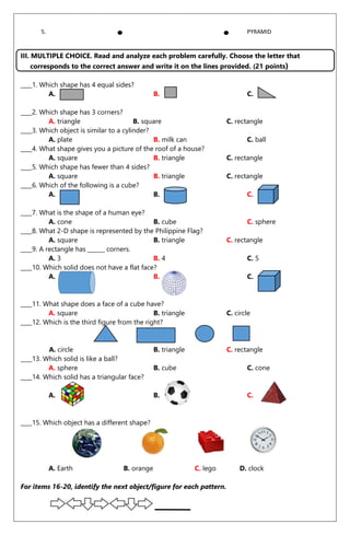 3rd quarter exam in math (grade 1).docx