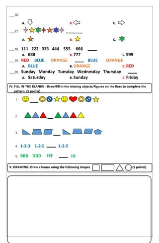 3rd quarter exam in math (grade 1).docx