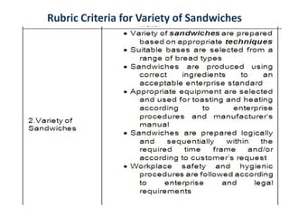 3rd quarter lo2 prepare a variety of sandwiches | PPT