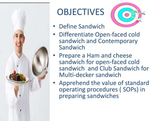 3rd quarter lo2 prepare a variety of sandwiches | PPTX | Cooking | Food ...