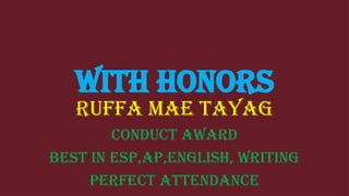 3RD QUARTER RECOGNITION.pptx for grade 6 Lily | PPTX